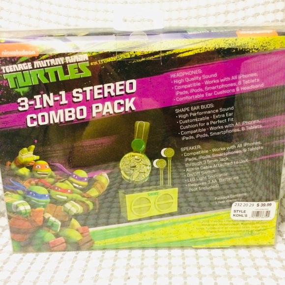 Nickelodeon | Toys | Teenage Mutant Ninja Turtles 3in Stereo Combo ...